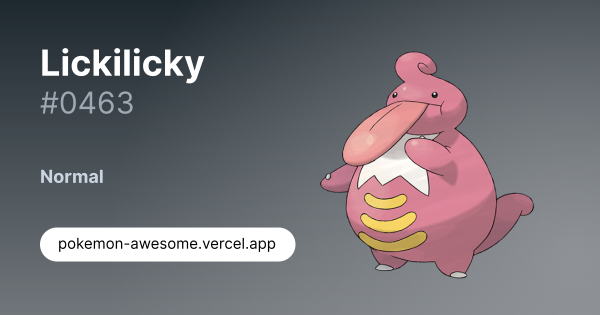 Lickilicky · #0463