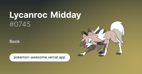 Lycanroc Midday · #0745