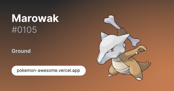Marowak · #0105