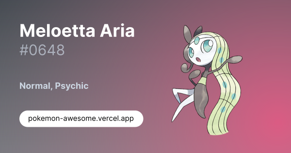 Meloetta Aria