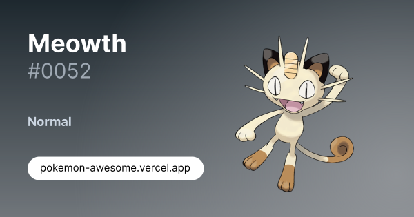 Meowth · #0052