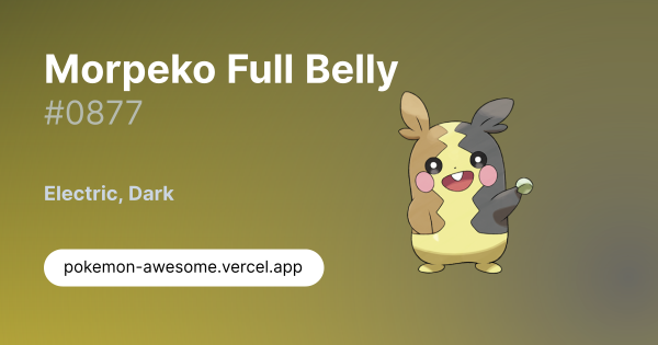 Morpeko Full Belly · #0877