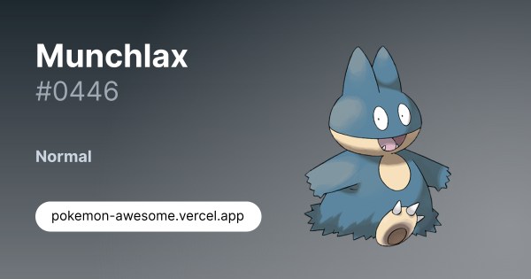 Munchlax · #0446
