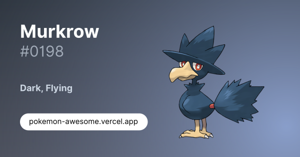 Murkrow · #0198