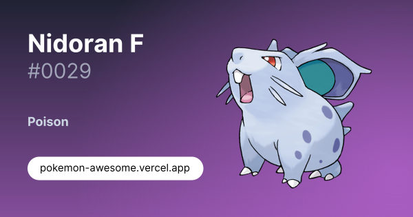 Nidoran F · #0029