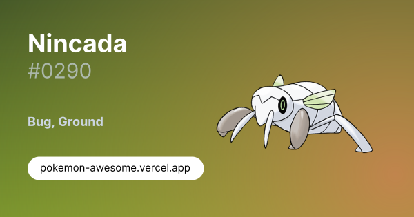 Nincada · #0290