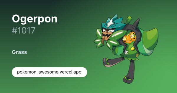 Ogerpon · #1017