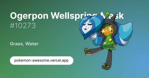Ogerpon Wellspring Mask · #10273