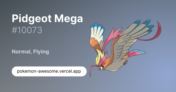 Pidgeot Mega · #10073