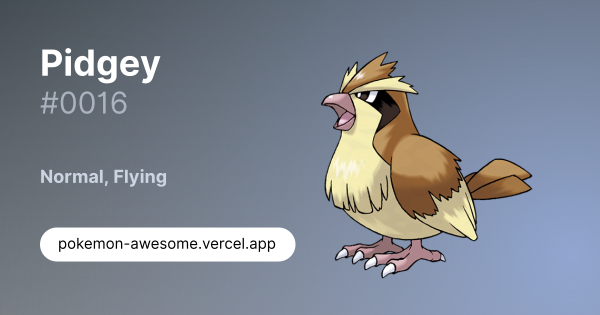 Pidgey · #0016