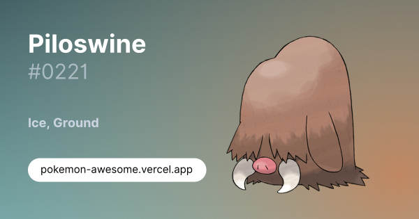 Piloswine · #0221
