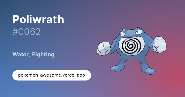 Poliwrath · #0062
