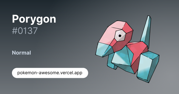 Porygon · #0137