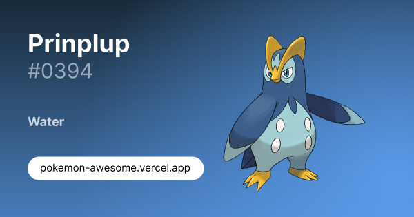 Prinplup · #0394