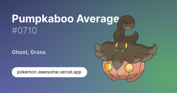 Pumpkaboo Average · #0710