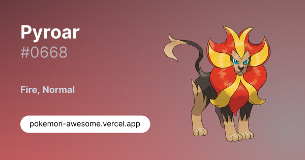 Pyroar · #0668