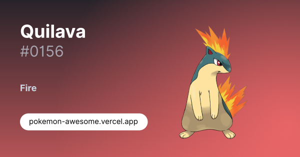 Quilava · #0156