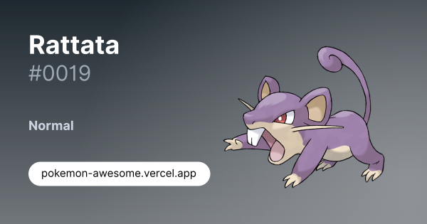 Rattata · #0019