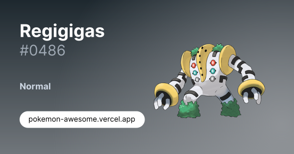 Regigigas · #0486