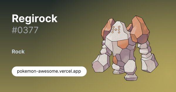 Regirock · #0377