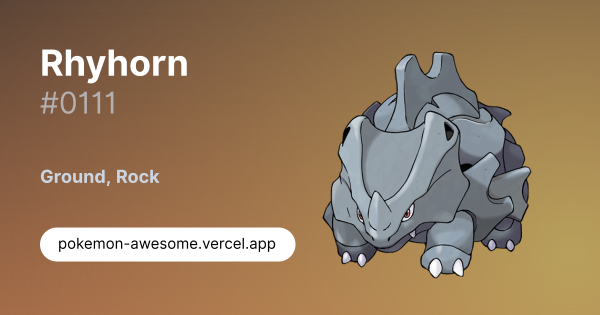 Rhyhorn · #0111