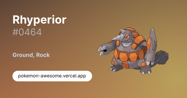 Rhyperior · #0464