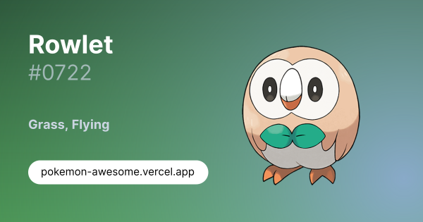 Rowlet · #0722