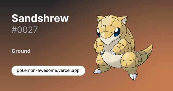Sandshrew · #0027