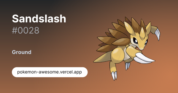 Sandslash · #0028
