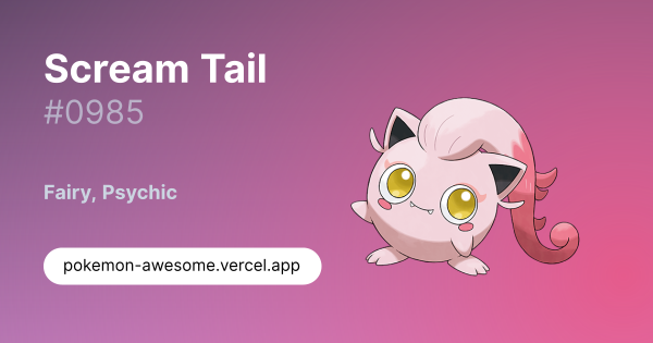 Scream Tail · #0985