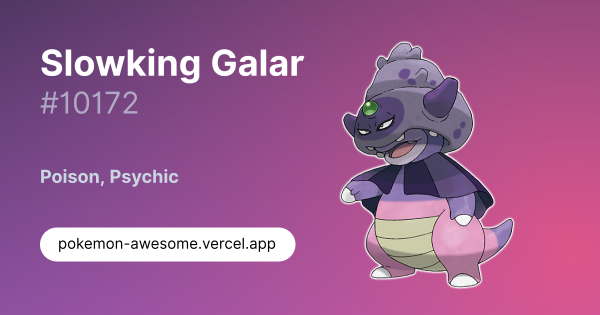 Slowking Galar · #10172