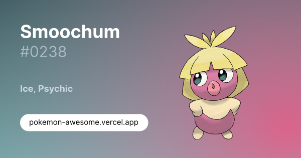 Smoochum · #0238