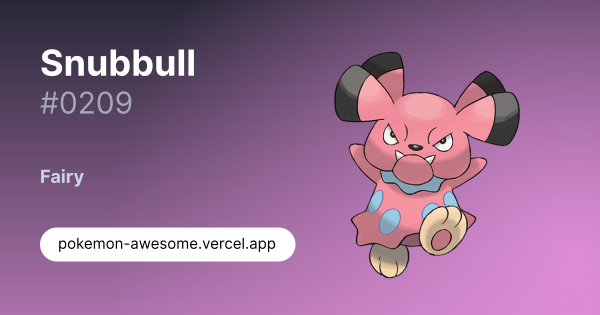 Snubbull · #0209