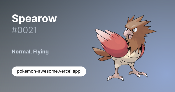 Spearow · #0021