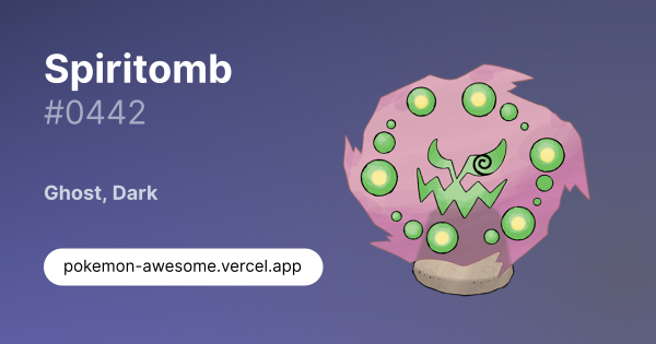 Spiritomb · #0442