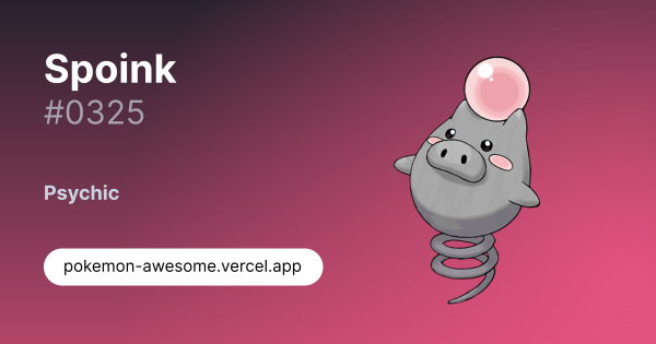 Spoink · #0325