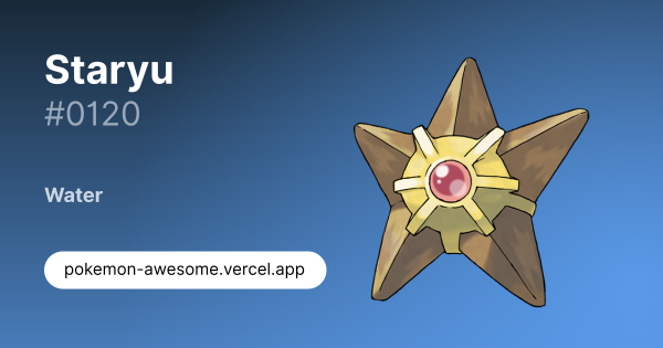 Staryu · #0120