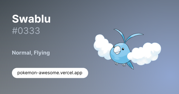 Swablu · #0333