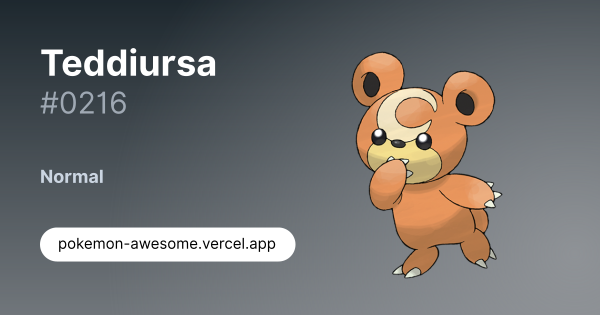 Teddiursa · #0216