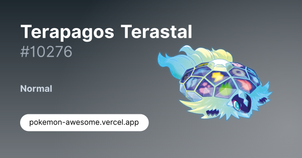 Terapagos Terastal · #10276