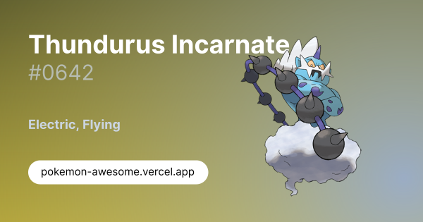 Thundurus Incarnate · #0642