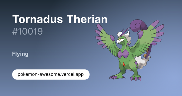 Tornadus Therian · #10019