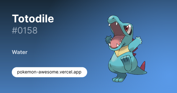Totodile · #0158