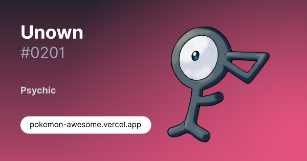 Unown · #0201