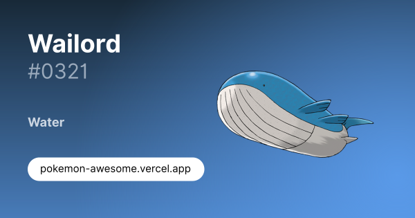 Wailord · #0321
