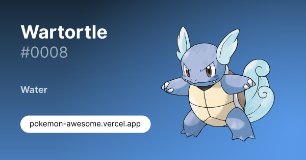 Wartortle · #0008