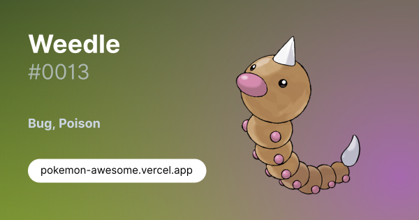 Weedle · #0013