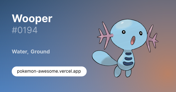 Wooper · #0194