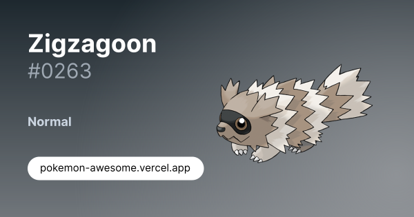 Zigzagoon · #0263
