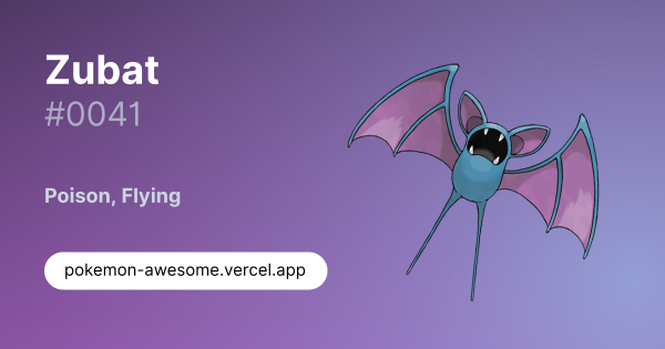 Zubat · #0041